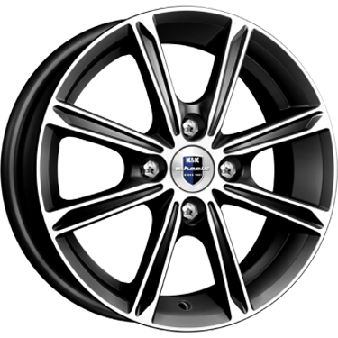 Диск КиК Флэш 5x14 4x98 ET35 Dia58.5 алмаз черный