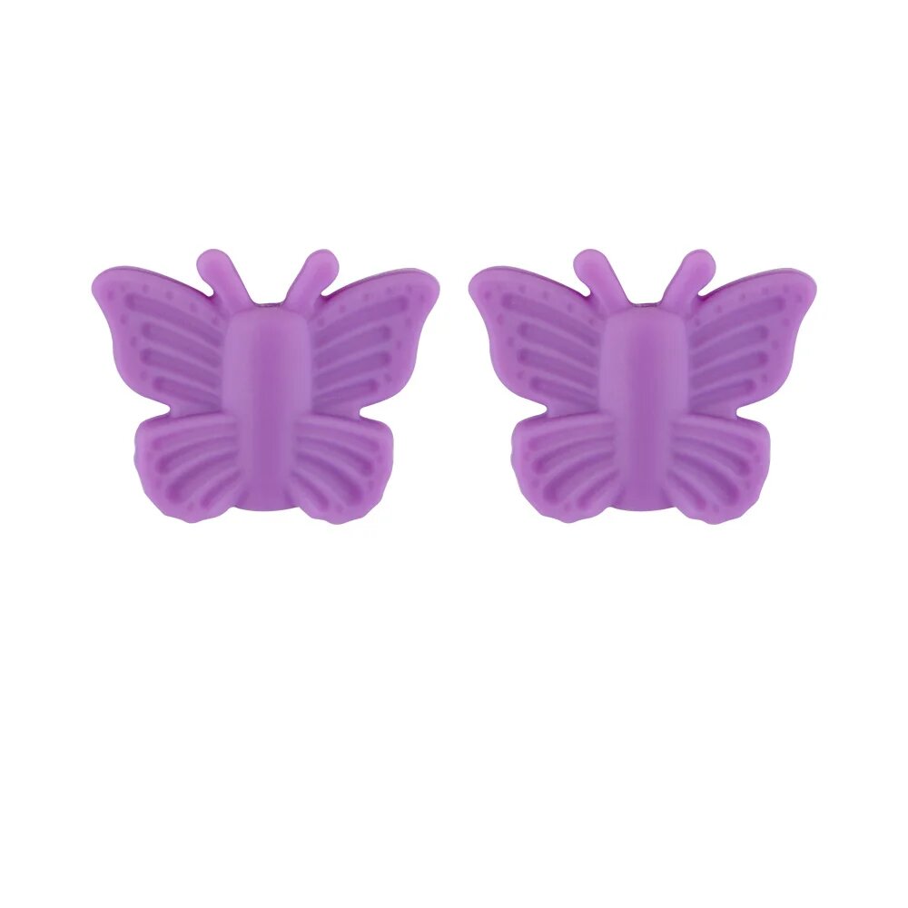 Силиконовые бусины-бабочки Kovict, 5 шт, 30 мм, цветные 5pcs purple