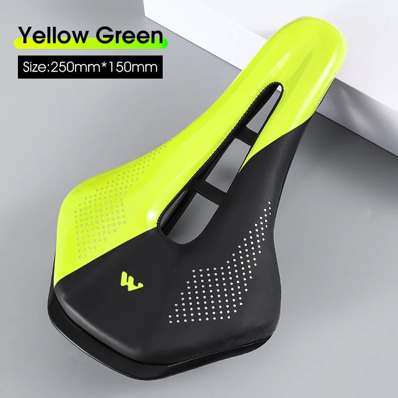 WEST BIKING Седло для шоссейного велосипеда Зеленый, A Yellow Green