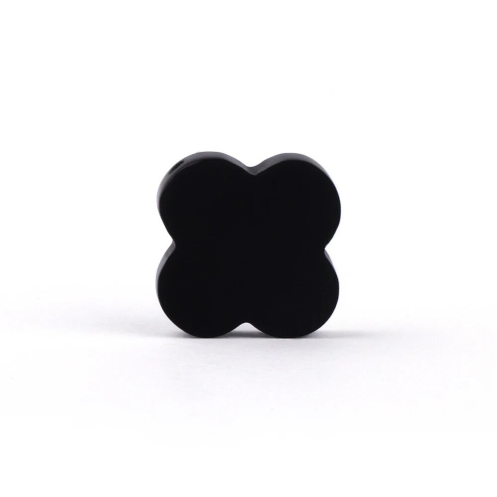 Черный агат бусина clover 6-14 мм WANGYONGZY 8mm-100 pieces