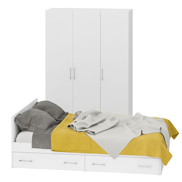 Спальня Стандарт 1-1400Я, цвет белый