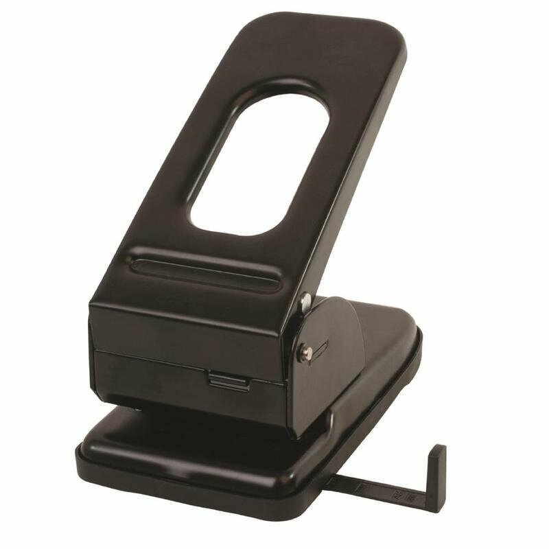 Дырокол Attache до 60листов, с линейкой, цвет черный, 882855