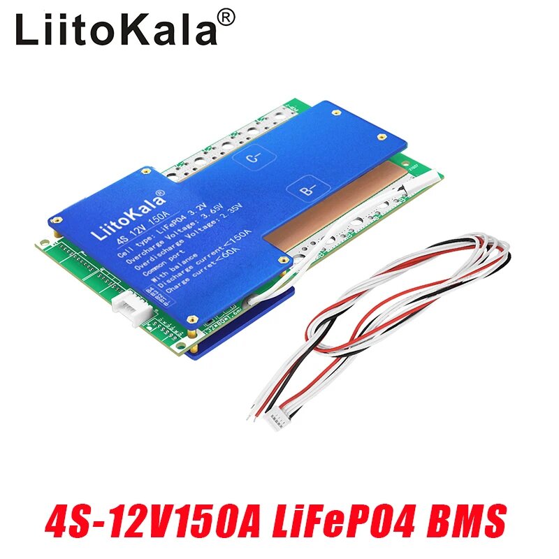 LiitoKala 4S 12V 150A BMS плата защиты LiFePO4