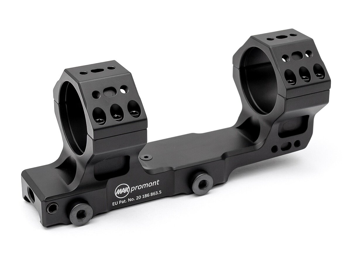 Кронштейн моноблочный MAKpromont 53602-34218 быстросъемный (D34 мм / BH 21 мм / 0 MOA) на планку Picatinny