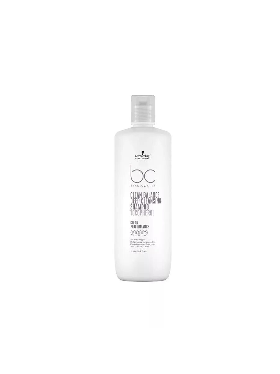Шампунь BONACURE CLEAN BALANCE для глубокого очищения волос SCHWARZKOPF PROFESSIONAL, 1000 мл