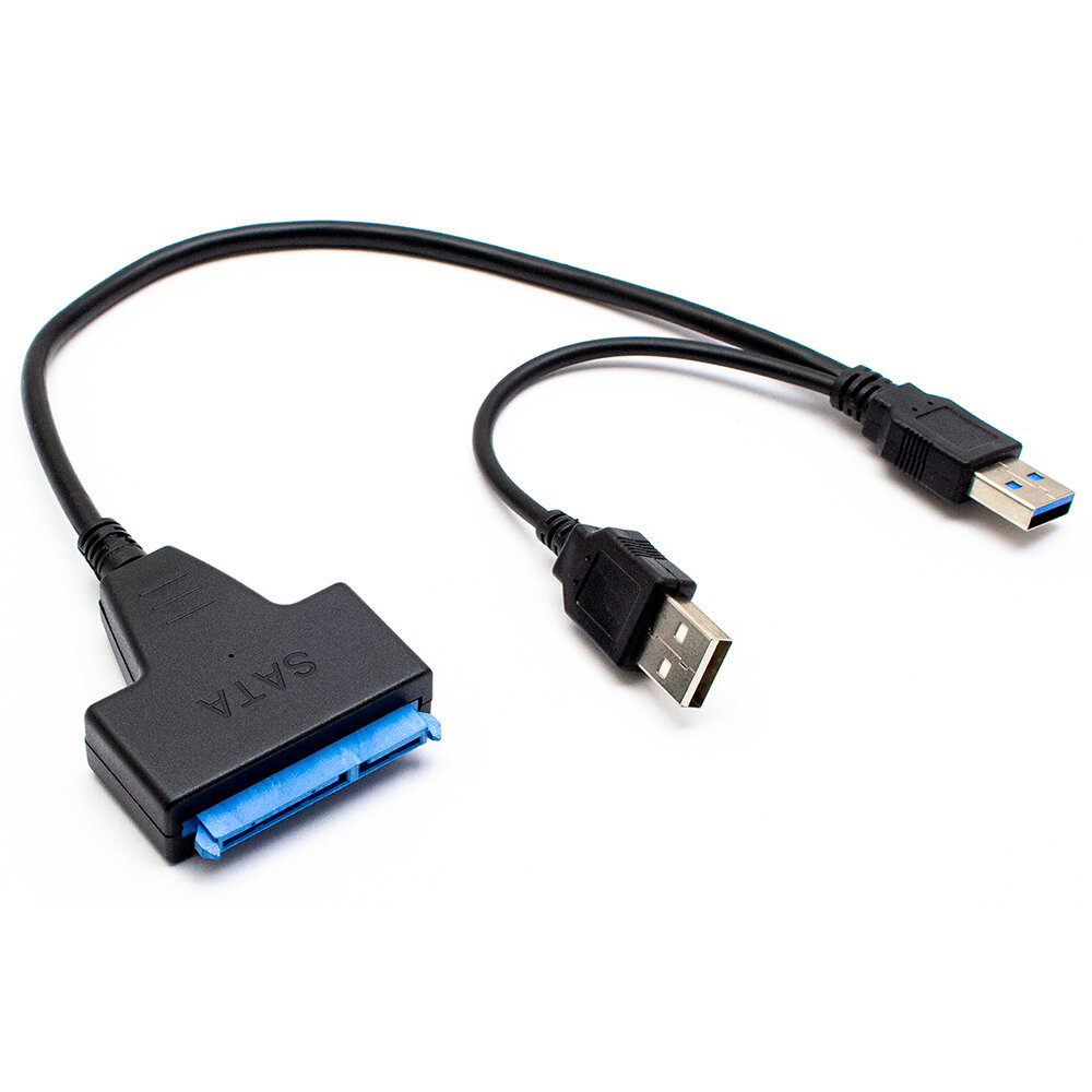Переходник USB 3.0 - SATA lll для HDD 2.5", 3.5" и SSD с разъемом под блок питания