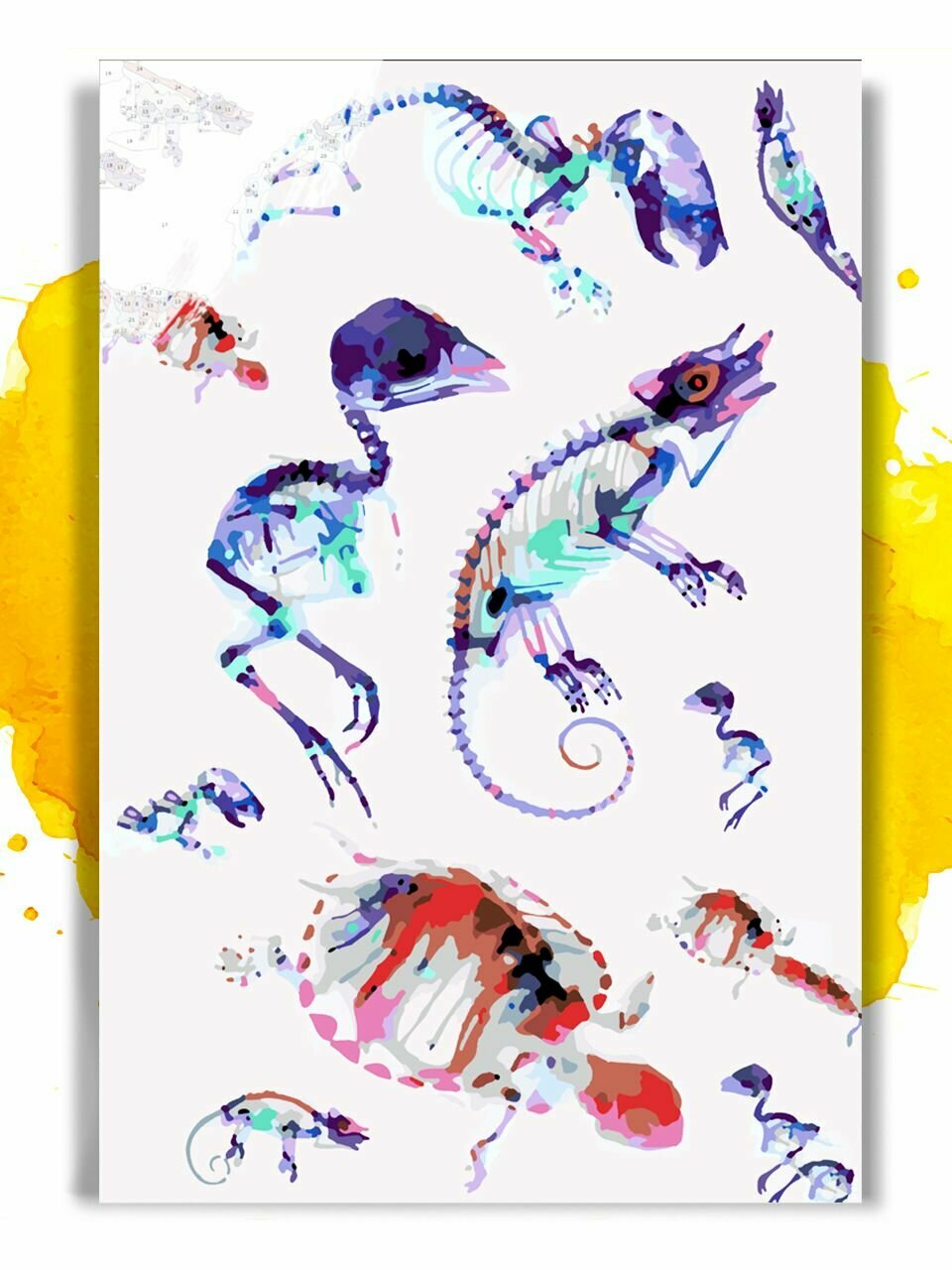 Картина по номерам на холсте Таксидермия, 40 х 60 см