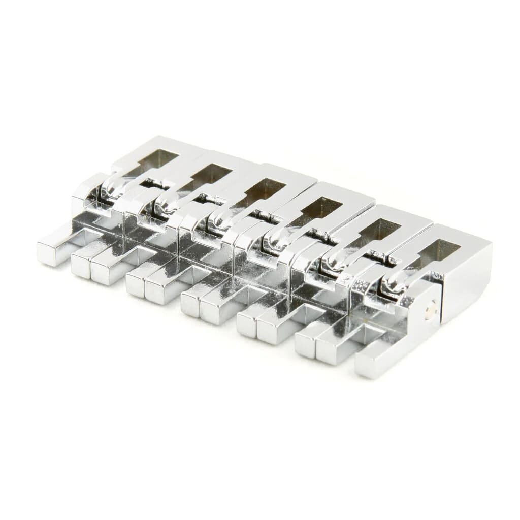 Набор седел для Floyd Rose Original FROBSSCP Saddle Set, 6 струн, хром