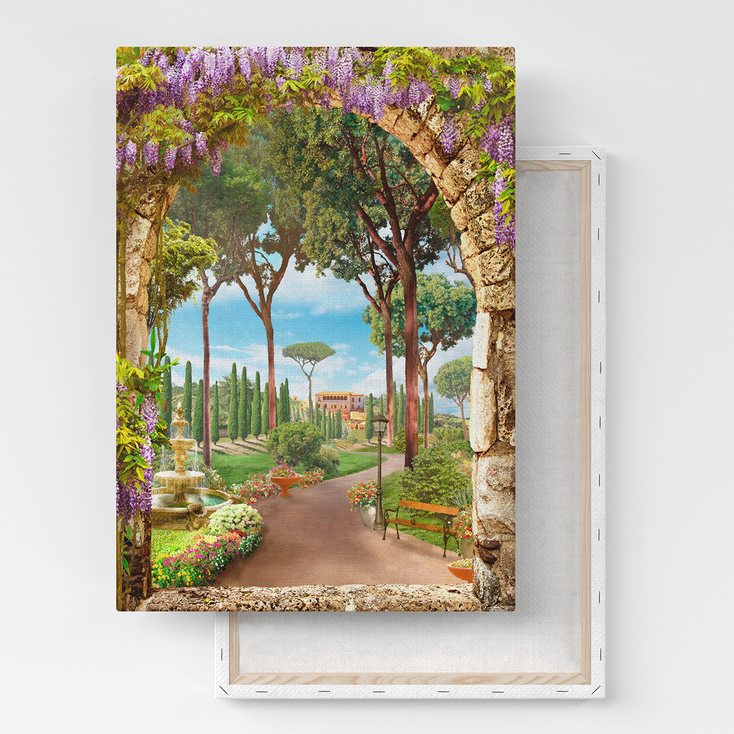 Картина на холсте, репродукция / Тоскана / Размер 40 x 53 см