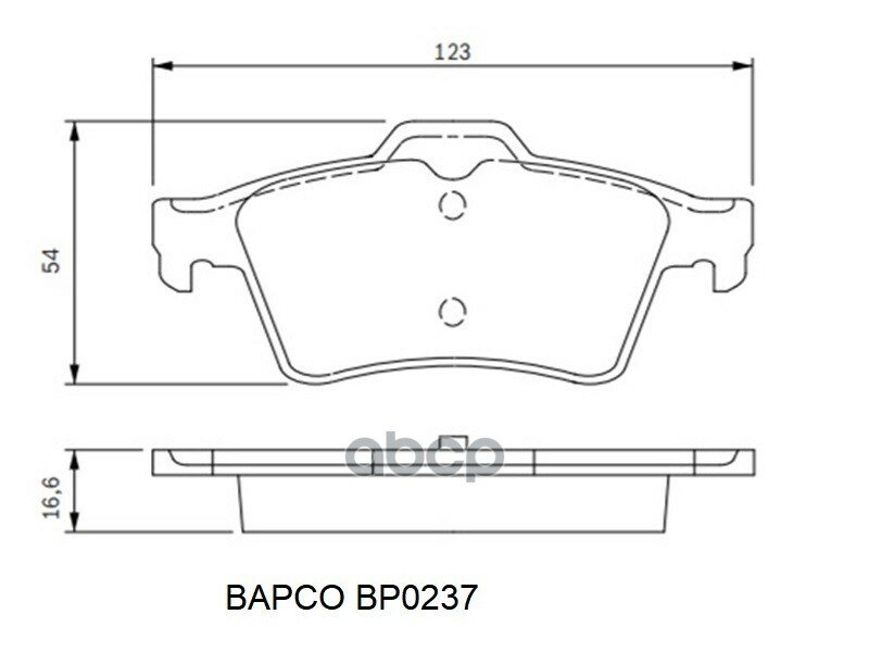 Колодки тормозные дисковые задние, комплект, шт BAPCO арт. BP0237