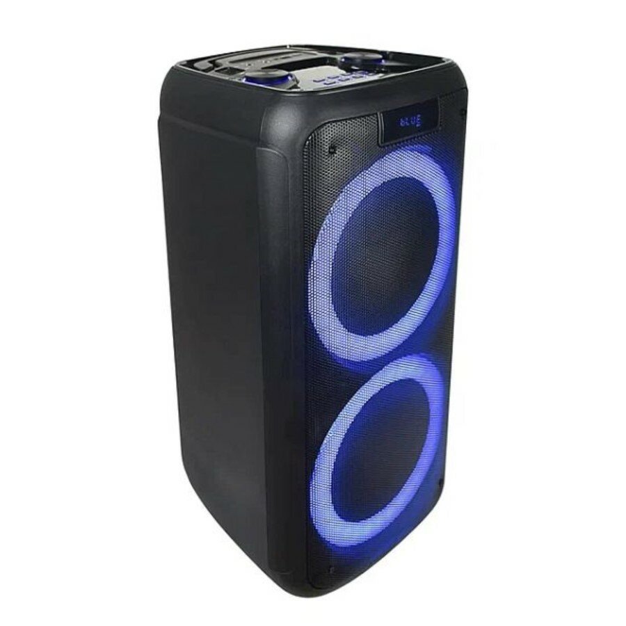 Колонка напольная Bluetooth PERFEO “PARTY MAKER 100” EQ, MP3 USB/TF, AUX, FM, 2x6.35, TWS, LED, пульт д/у, 2 беспроводны