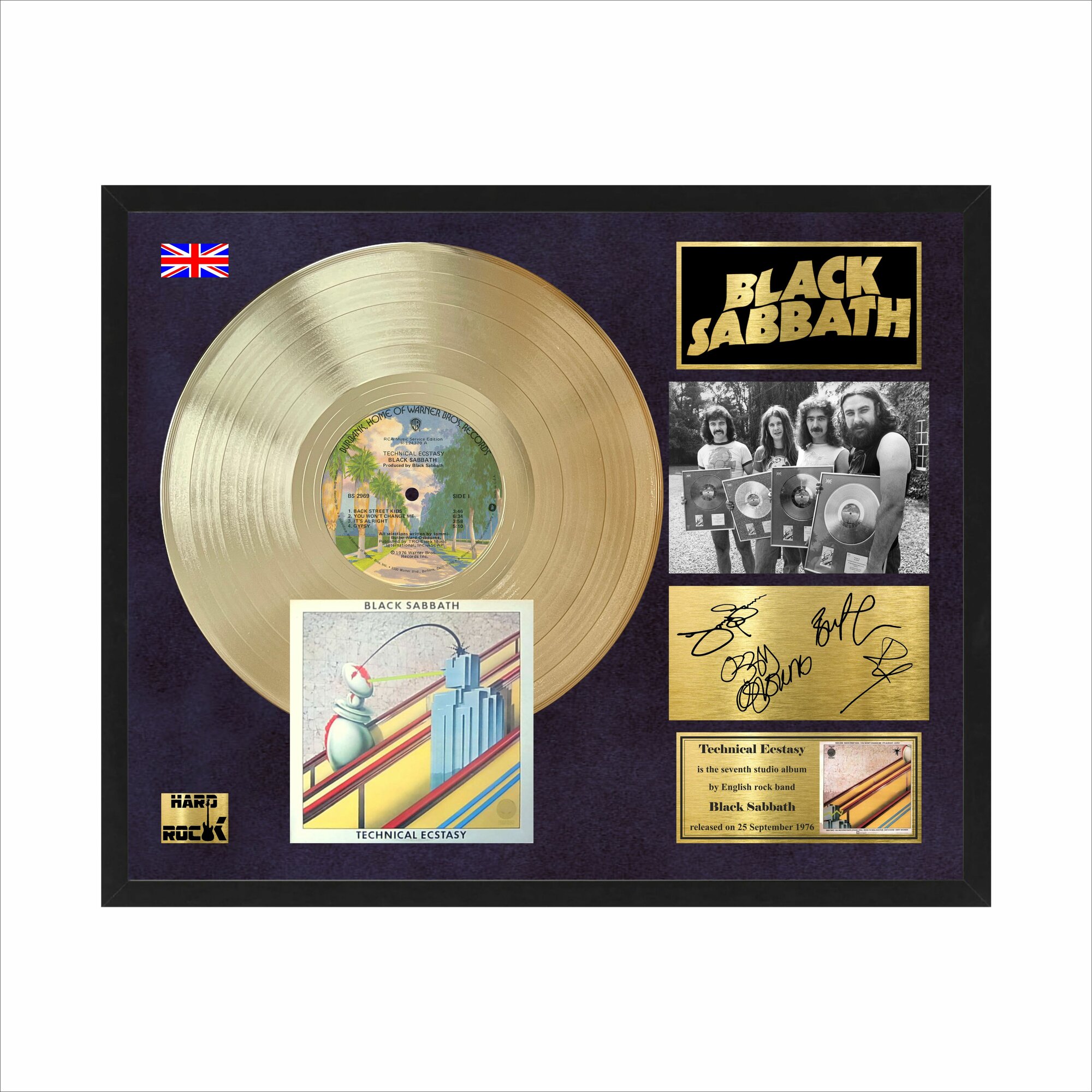 Виниловая пластинка Black Sabbath в рамке