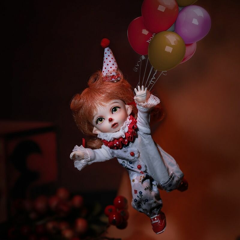 BwithU Fairyland Pukifee Jon 22cm clown BJD Косметический набор для кукол с подвижными суставами