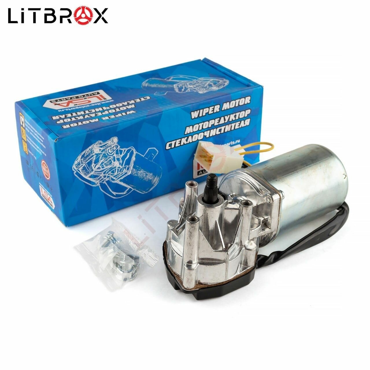 Моторедуктор стеклоочистителя "ILSA" ВАЗ LADA 2110, 2111, 2112 (10мм) / LS0183 / 2110-3730000