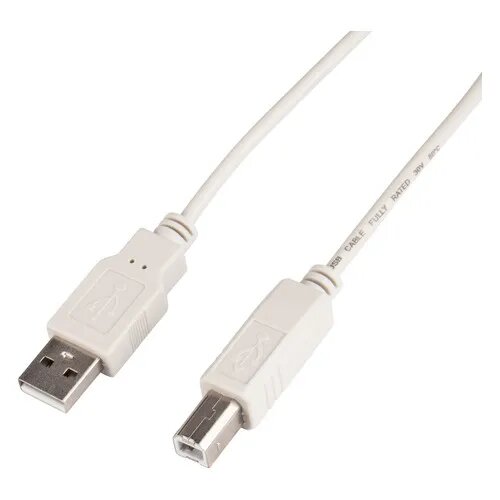 Кабель USB2.0 KINGPRICE KP-AmBm-v2-1.5m, USB A (m) (прямой) - USB B(m) (прямой), круглое, 1.5м, черный