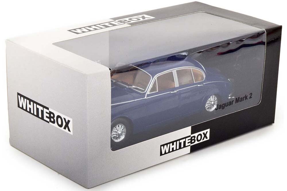Модель коллекционная WHITEBOX Jaguar MK2 dark blue — фото 1