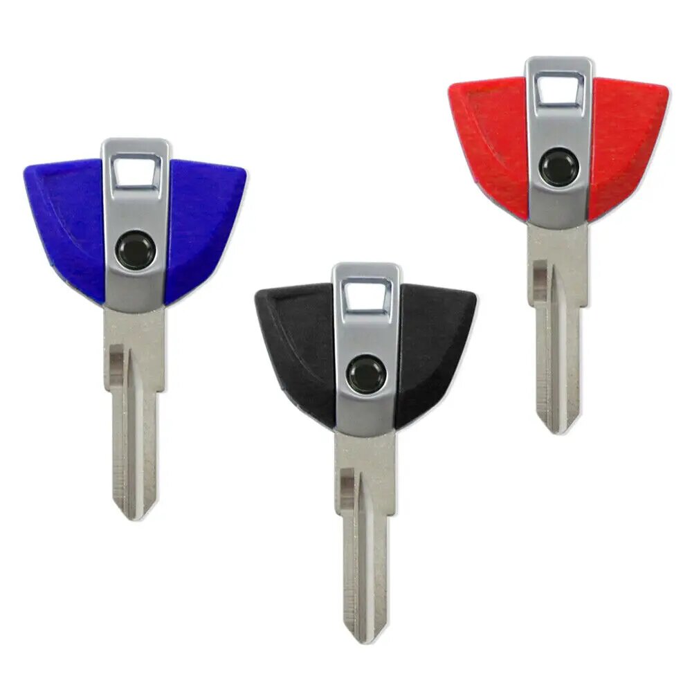 Заготовка ключа для мотоцикла, лезвие неразрезанное, подходит для BMW R1200R, R1200S, R1200ST, R1200GS, R1200RT, R1150RT, F800, F800GS, F700, F650 Black Red Blue