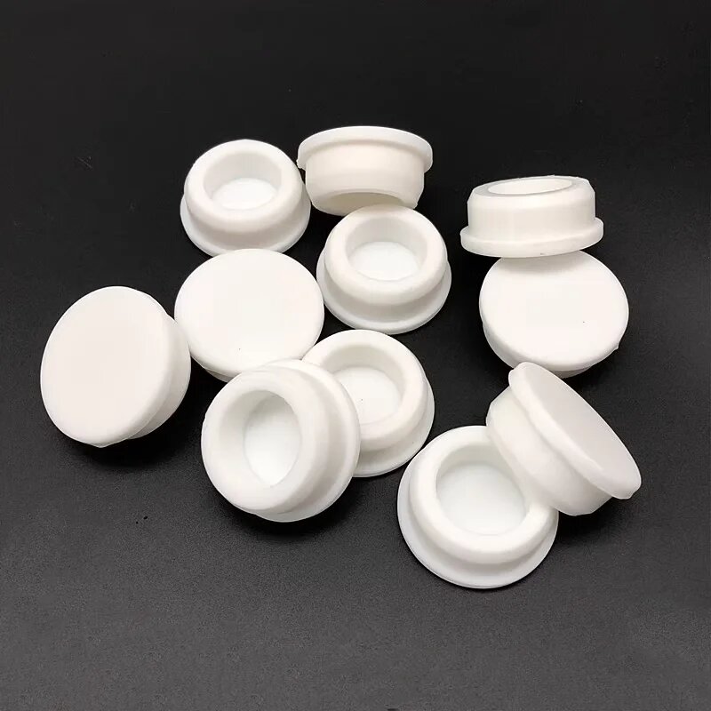 Силиконовые круглые заглушки для труб 6,8-161,5 мм 22mm--2pcs, White