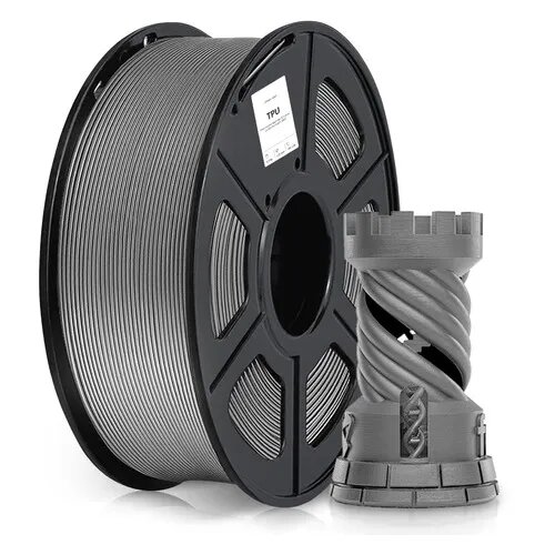 Пластик Cactus CS-3D-TPU-0.8KG-GREY TPU/1.75мм/0.8кг/336м/серый