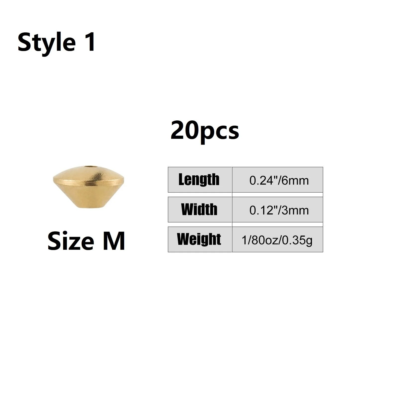 Латунные спиннеры Style1-M-20pcs