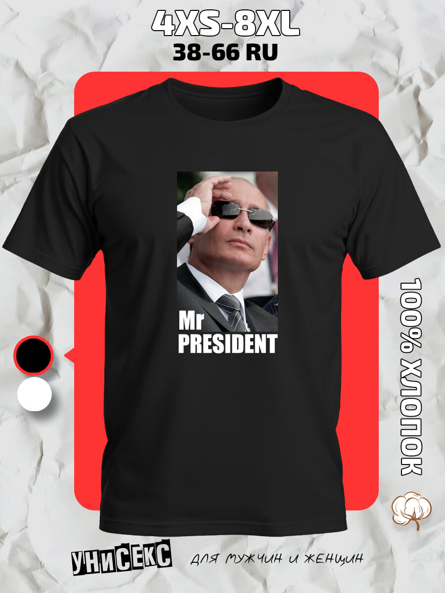Футболка с принтом Путиным Господин Президент