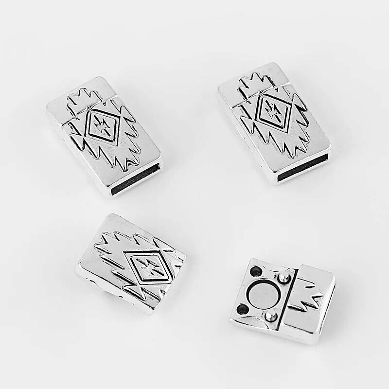 Комплекты магнитных застежек SunMoon для браслетов Серебряный, 16