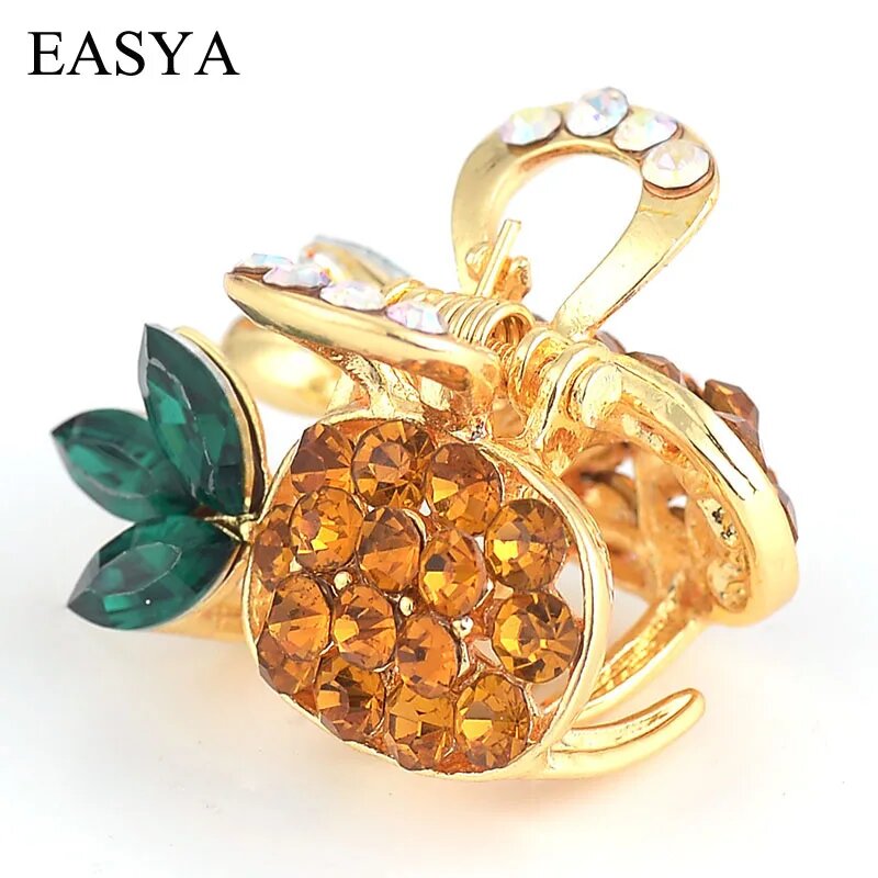 EASYA украшение для волос ананас из кристалла