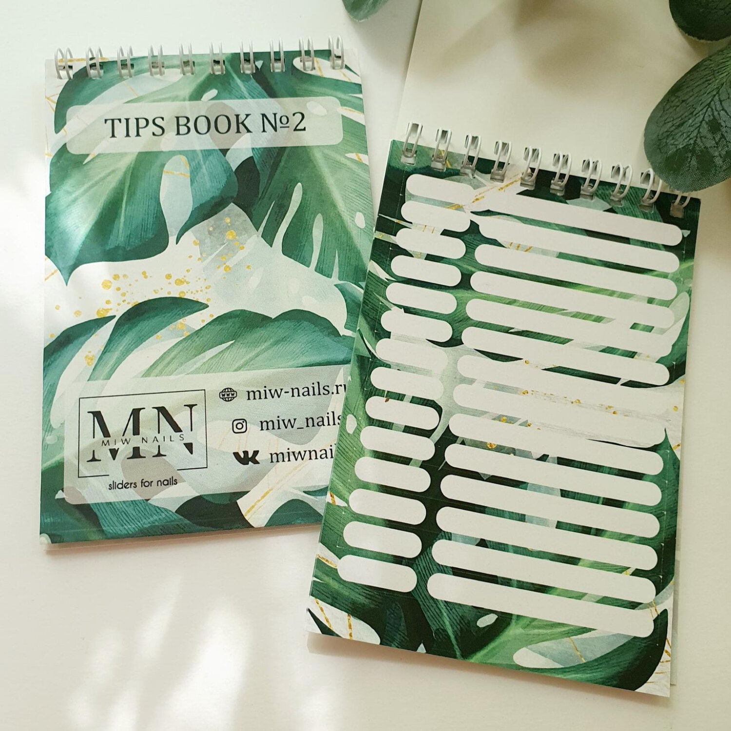 Наклейки на типсы Tips Book (блокнот) Miw Nails №02