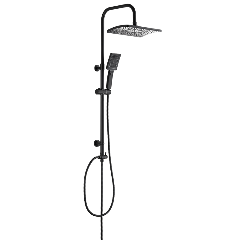 Душевая система Osgard Grunan Black (10030) без смесителя, черная