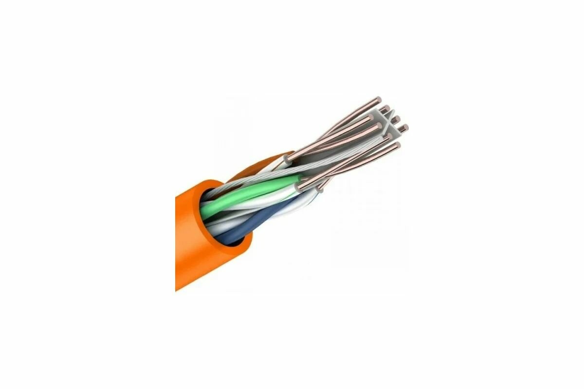Кабель REXANT витая пара, UTP 4PR 23AWG, CAT6, нгА-HF, LSZH, бухта 305м 01-0050