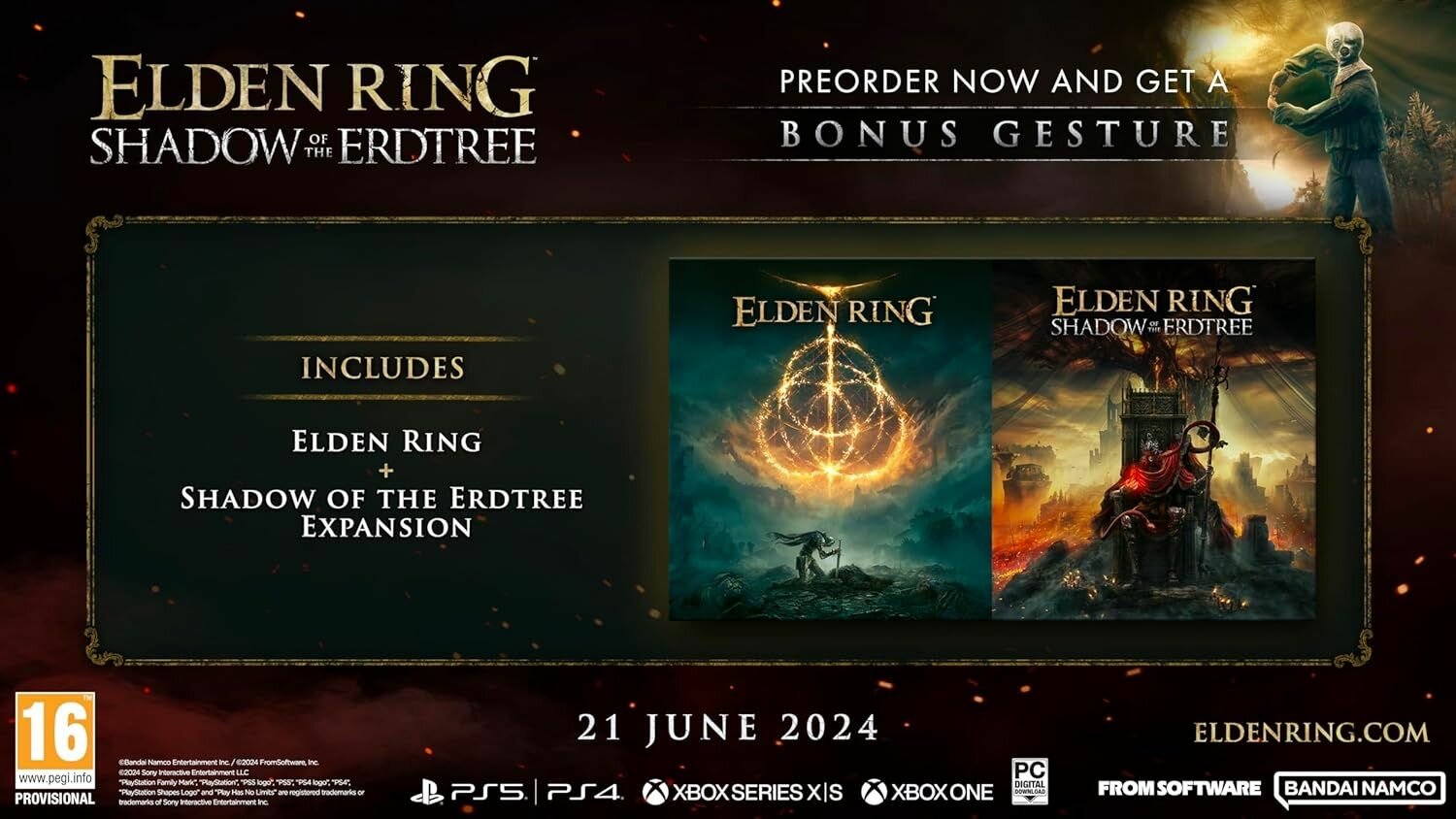 Игра Elden Ring Shadow of the Erdtree, для Xbox Series X, Blu-ray, Русские субтитры — фото 1