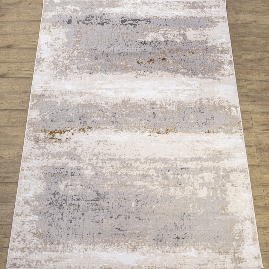 Ковер, Прямой, Бежевый, Серый, Золотисто-жёлтый, Современный, на пол, в гостиную, спальню, в ассортименте (150 см. на 230 см.)