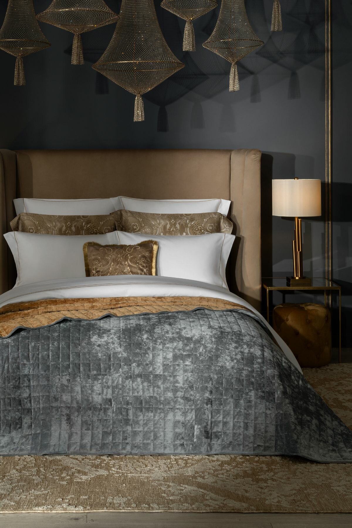 Togas Покрывало "Эсфира" бархат, двустороннее, 250х260