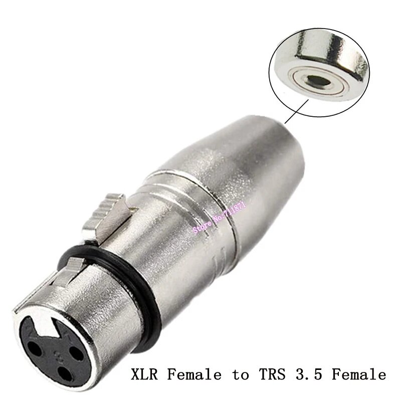 XLR Female to 3.5mm TRS Female Adapter