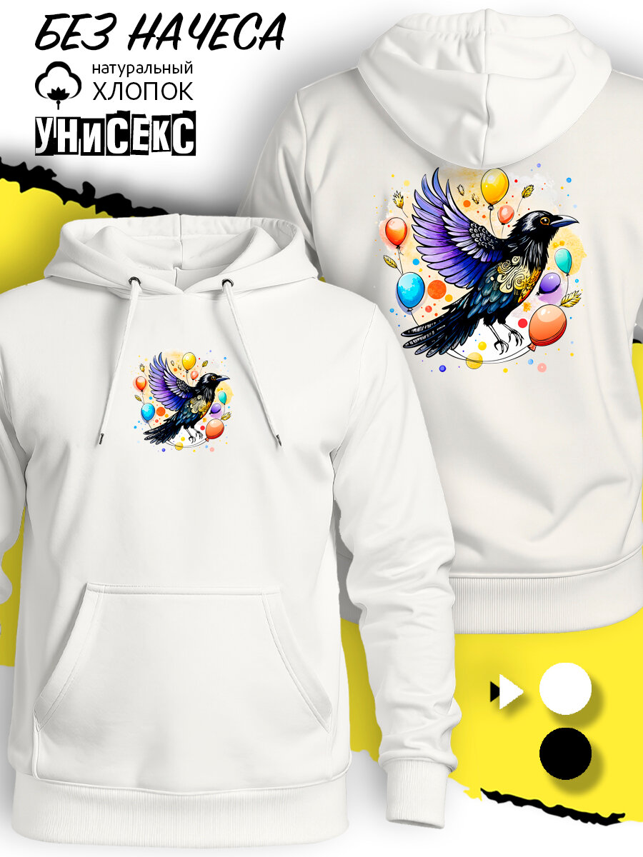 Худи SMAIL-P Толстовка свитшот ворон