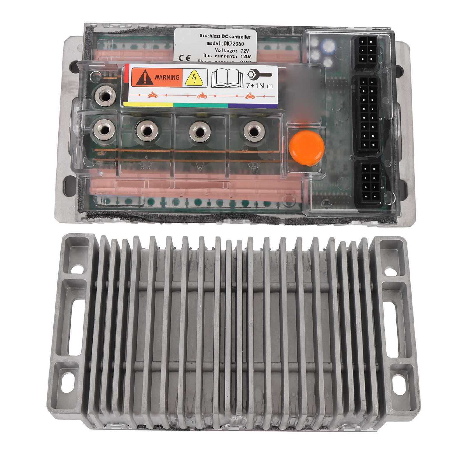 72v контроллер электромотоцикла DK72360 синусоидальный бесщеточный контроллер двигателя постоянного тока для двигателя QS до 3000 Вт прозрачный корпус