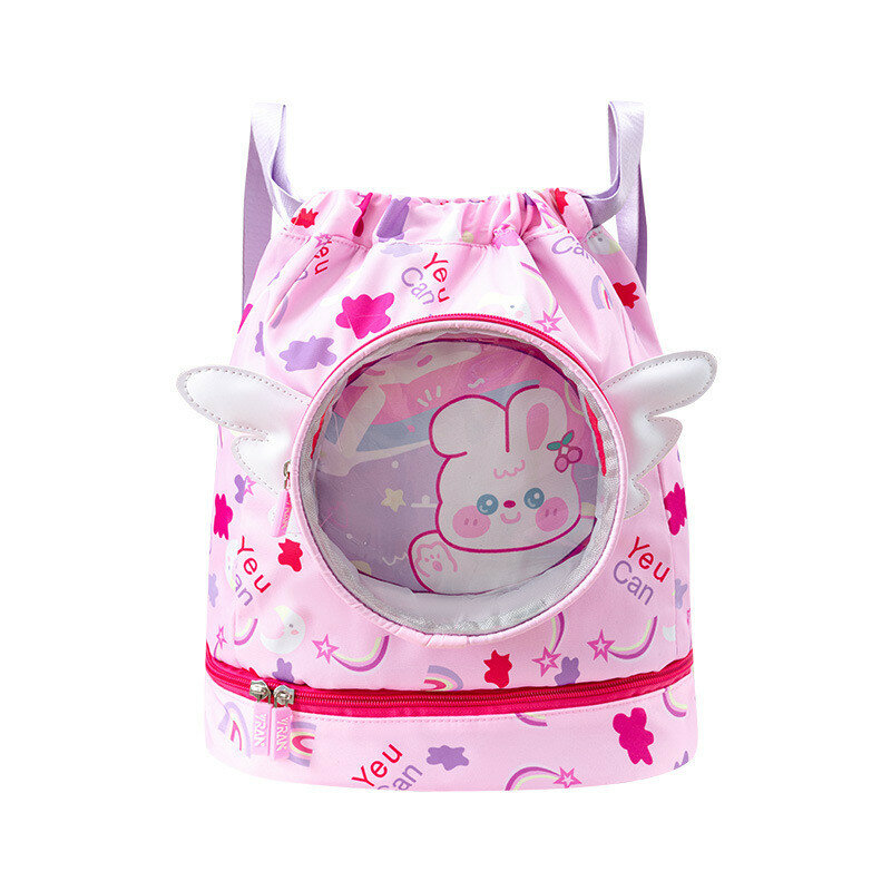 Детский сумка для плавания с мультяшным дизайном и затягивающимся замком для бассейна и пляжа fun princess4