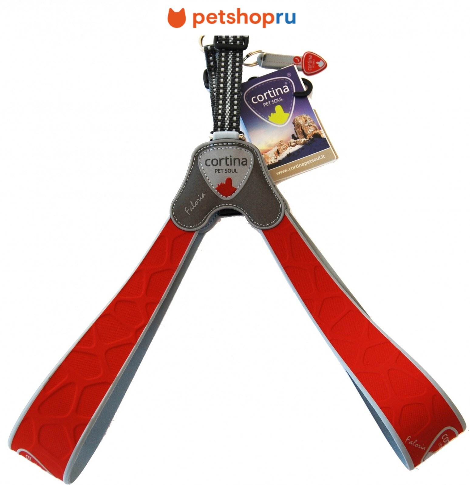 Cortina Суперпрочная шлейка FALORIA, красный, 25-35 см