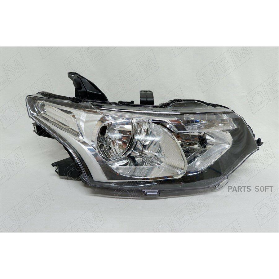Фара правая Mitsubishi Outlander 3 2012-2015, гало от официального дистрибьютора, OEM, артикул OEM0072FR