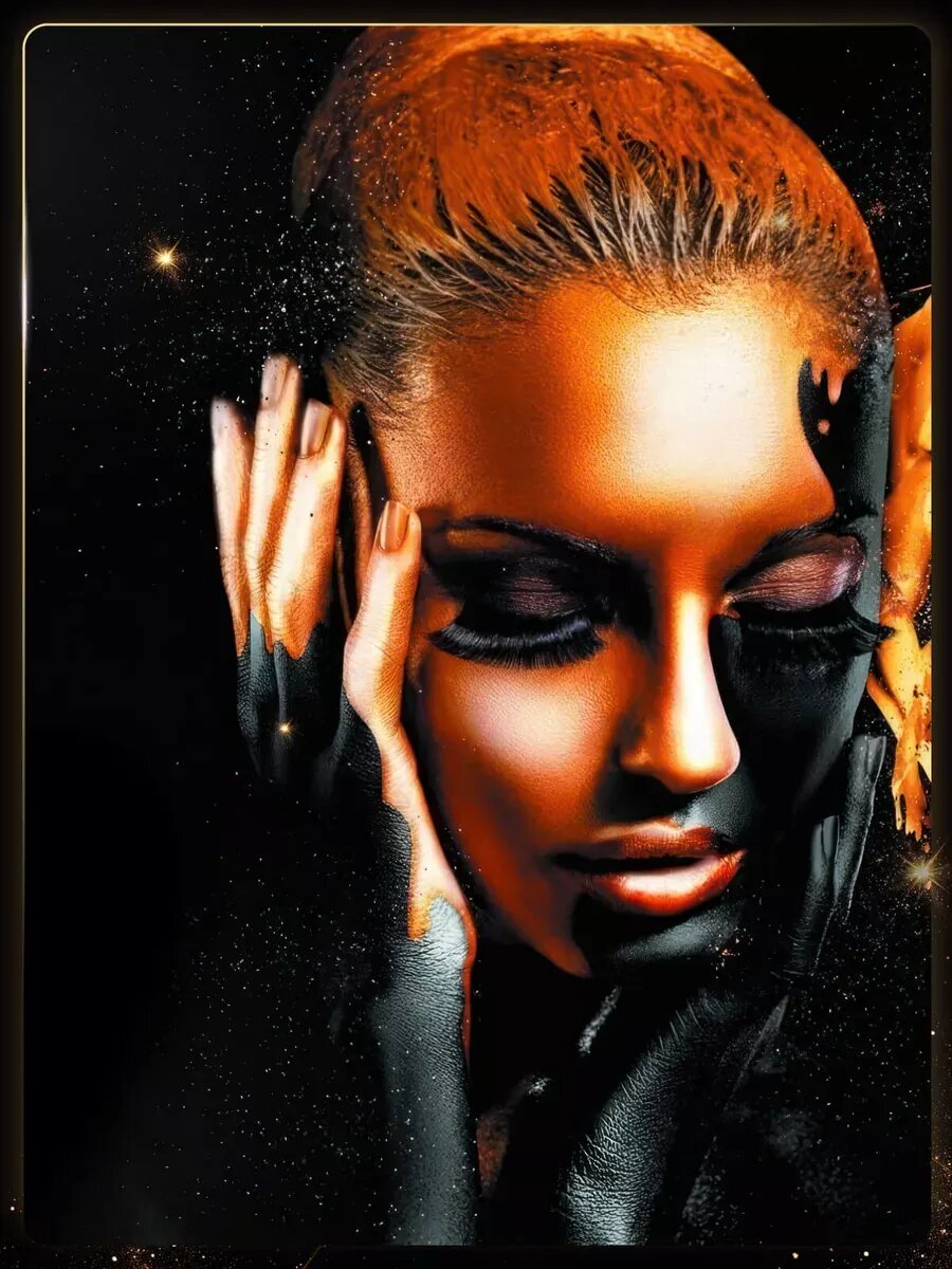 Алмазная мозаика ALMAZIKA "Африканка", 40x50 см, с подрамником, акриловые стразы