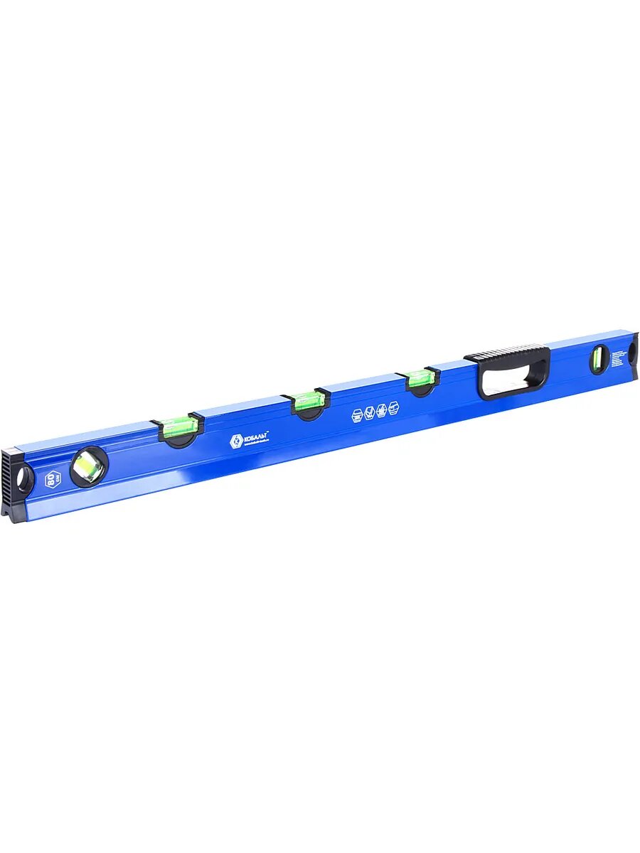 Уровень строительный 800 мм, профиль 28 x 60 мм, 5 глазко