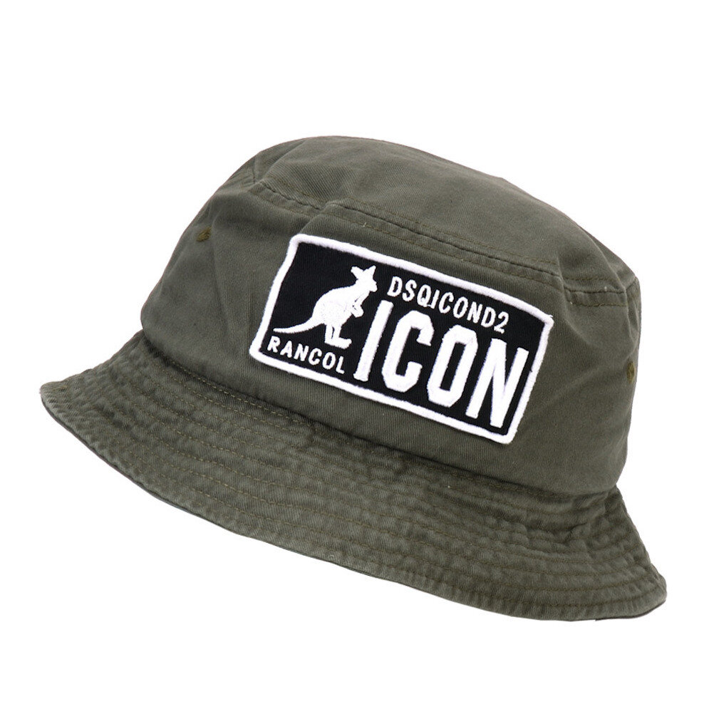 Кепка-ведро унисекс ICON DSQIC Зеленые Солнечные шляпы для женщин, мужчин, подростков, дам, хлопковая складная, упаковываемая рыбацкая шляпа для летних поездок на открытом воздухе, походов, рыбалки, пляжа