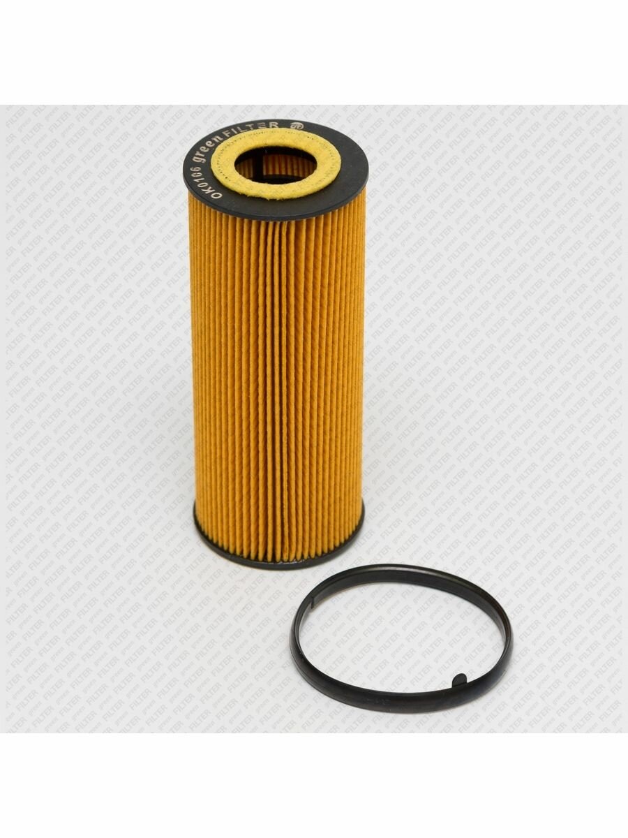 Фильтр масляный (картридж) GREEN FILTER OK0106 для Audi A4, Porsche Cayenne, Volkswagen Touareg / Ауди А4, Порш Кайен, Фольксваген Туарег