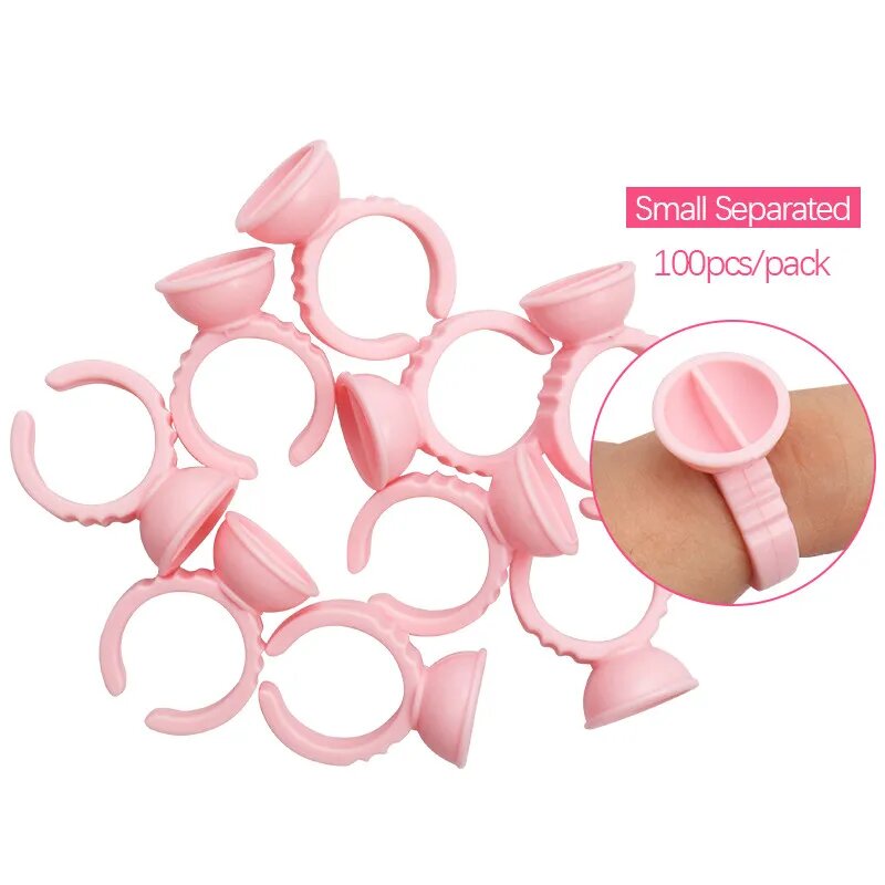 Одноразовые кольца-держатели для клея для ресниц myaokue-up AA163-01