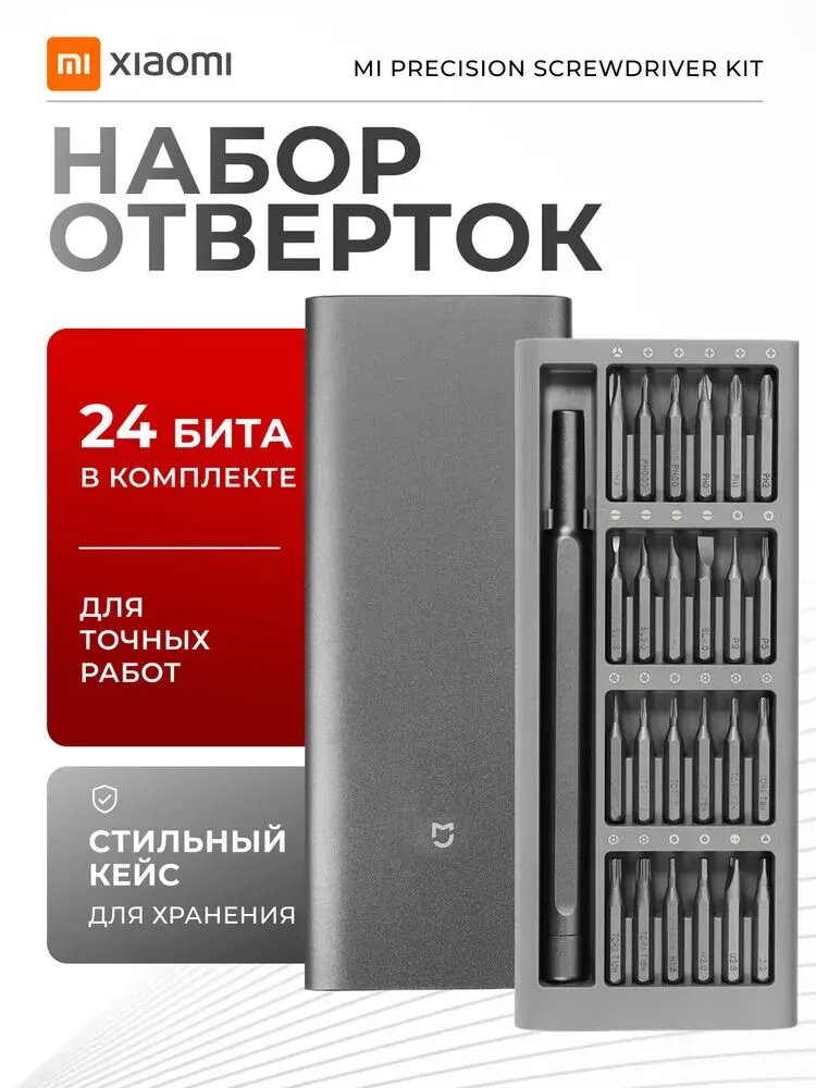 Набор отверток Xiaomi Mijia Precision Screwdriver Kit 24 в 1