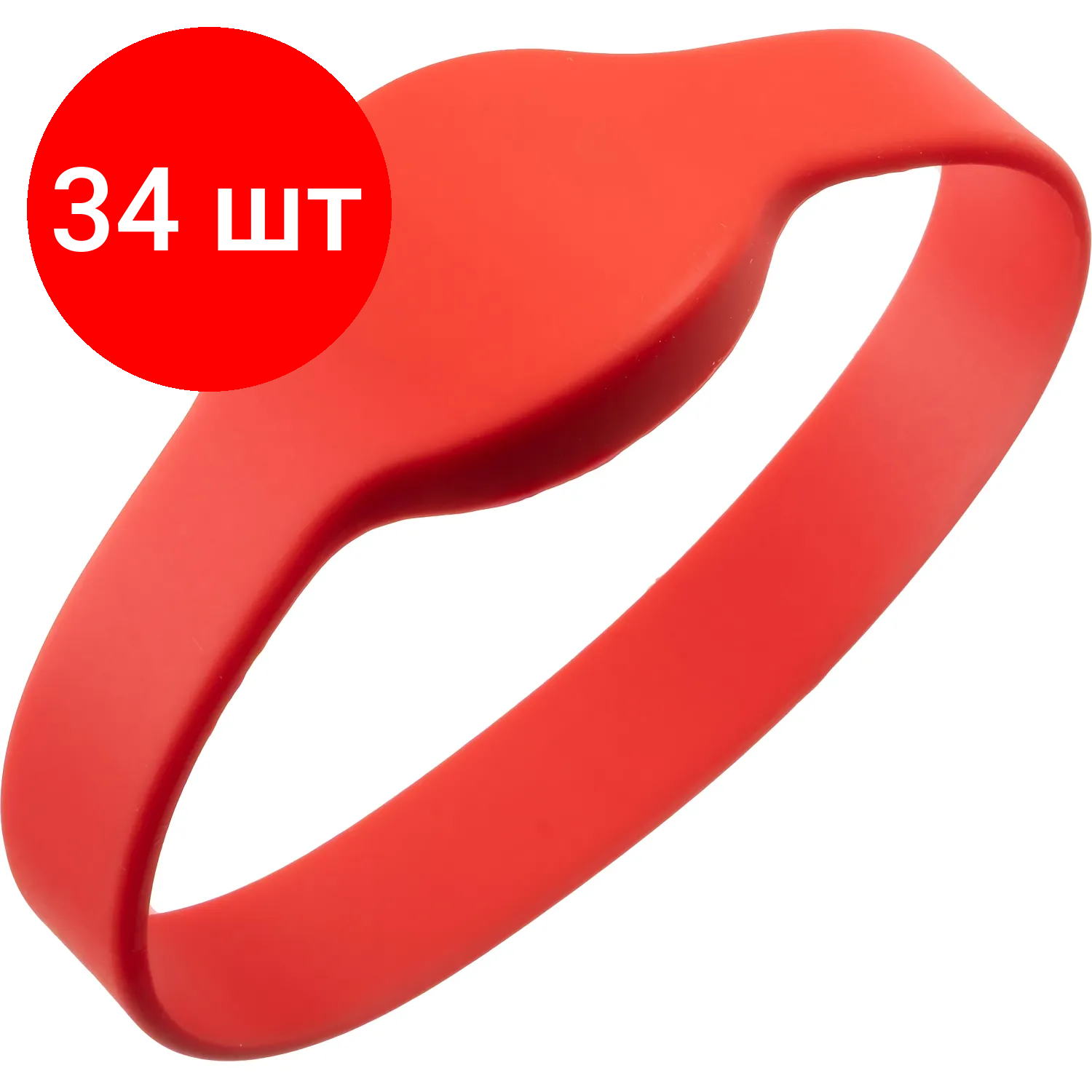 Комплект 34 штук, Браслет Bigtech EM-Marine (красный)