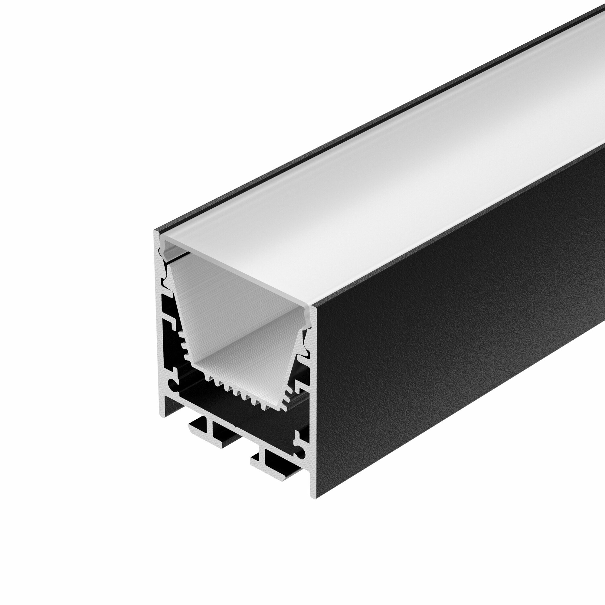 Профиль для светодиодной ленты Arlight Профиль LINE-3535-TRAY-3000 BLACK (Arlight, Алюминий), 3м