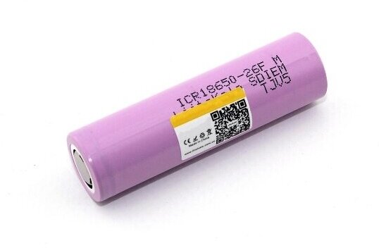 Аккумулятор типа 18650 Li-Ion для LiitoKala Lii-26FM 2600mAh, 3.7V