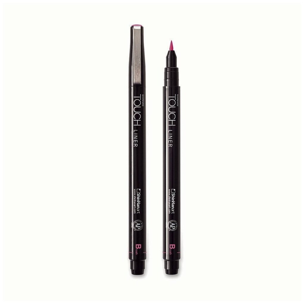 Ручка капиллярная брашпен TOUCH Liner Brush красно-розовый