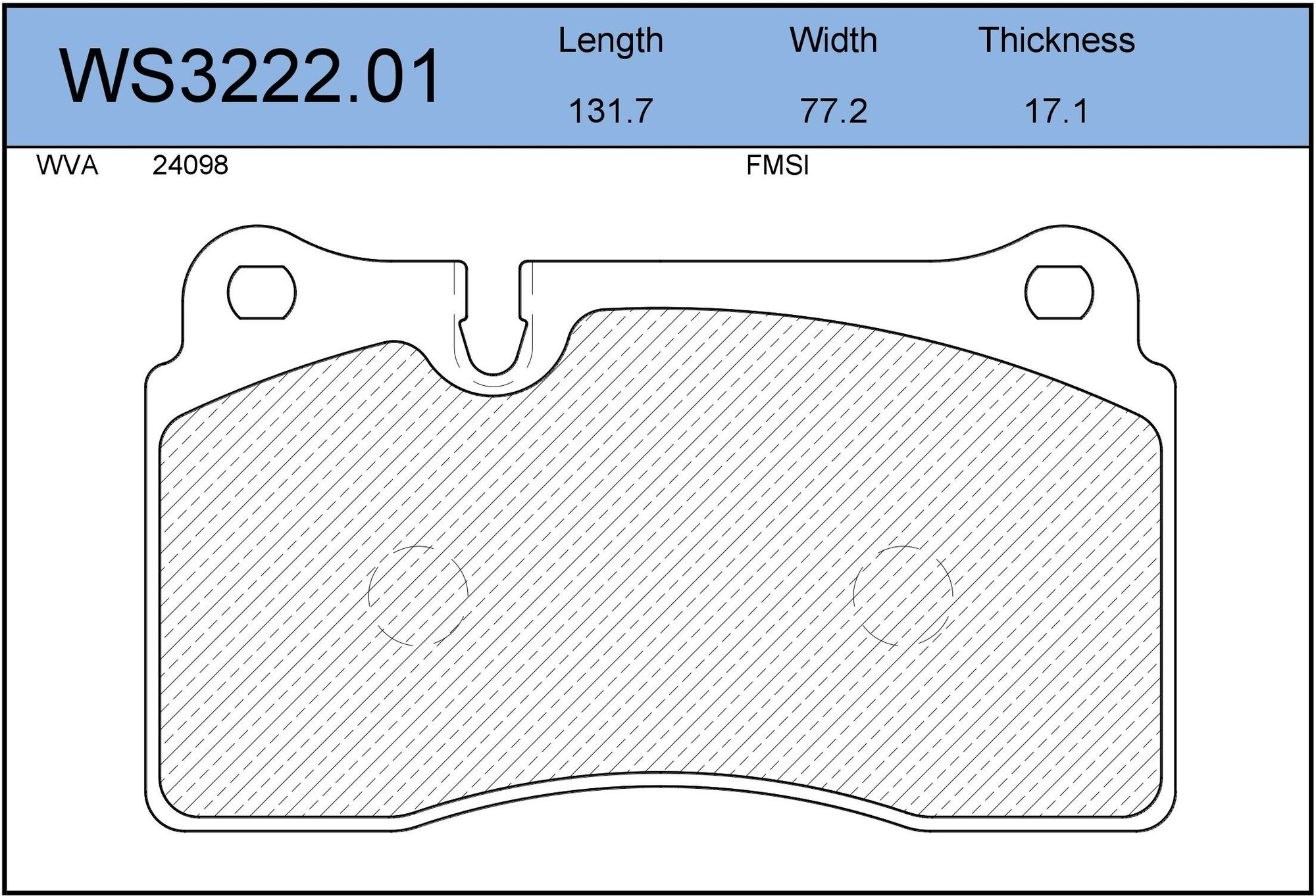 Колодки тормозные дисковые перед JEENICE WS3222.01